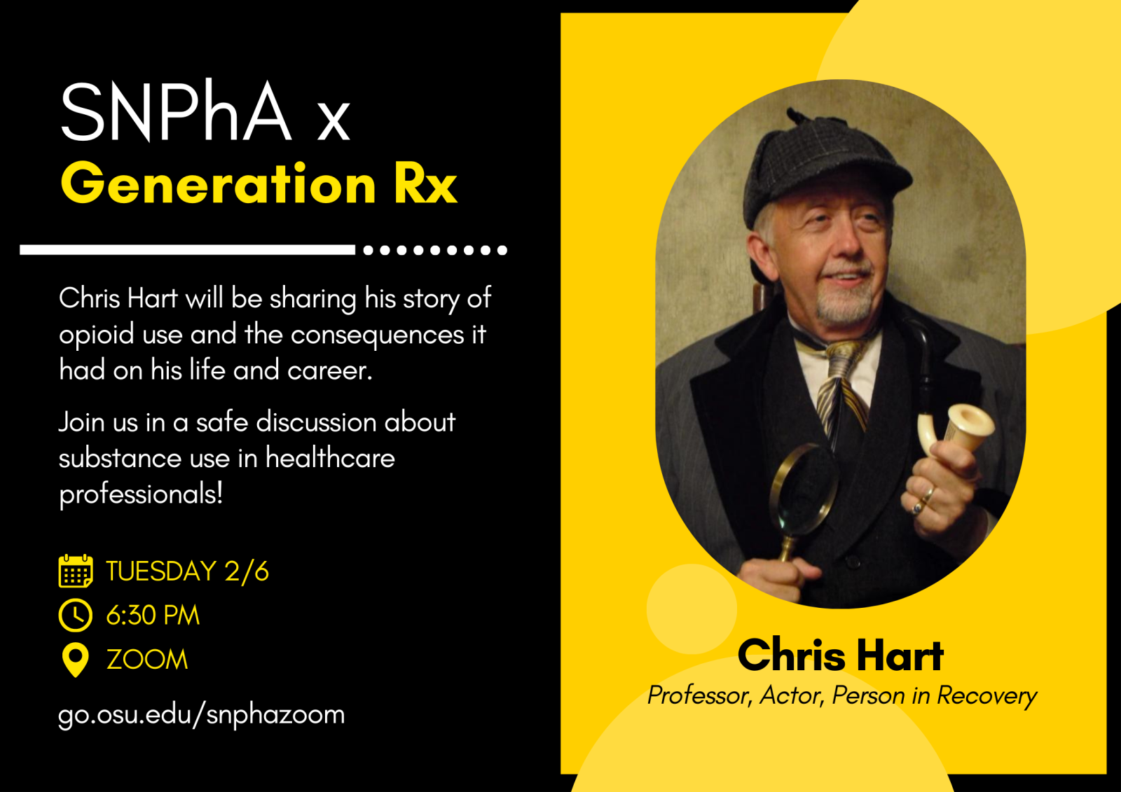 SNPhA & Generation Rx Speaker Event with Chris Hart | The Ohio State University College of Pharmacy